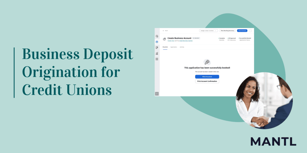 MANTL Announces Business Deposit Origination for Credit Unions | MANTL